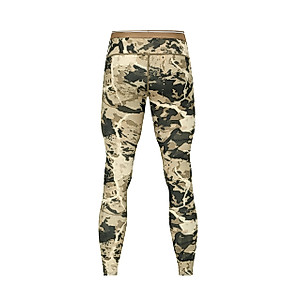 Lichenland Men's Merino Wool Hunting Base Layer Bottom Thermal Underwear Pants