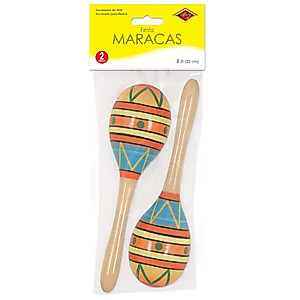 Beistle Fiesta Fun Party Maracas 8 Inches