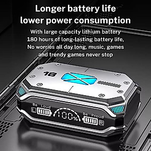 StitchGreen M41 Bluetooth 5.3 True Wireless Earbuds, Environment Noise Cancelling Earbuds with Charging Case, IPX7 Waterproof TWS Earphones, Long Battery 180Hrs Built in 4 Mics Headset iPhone (Black)