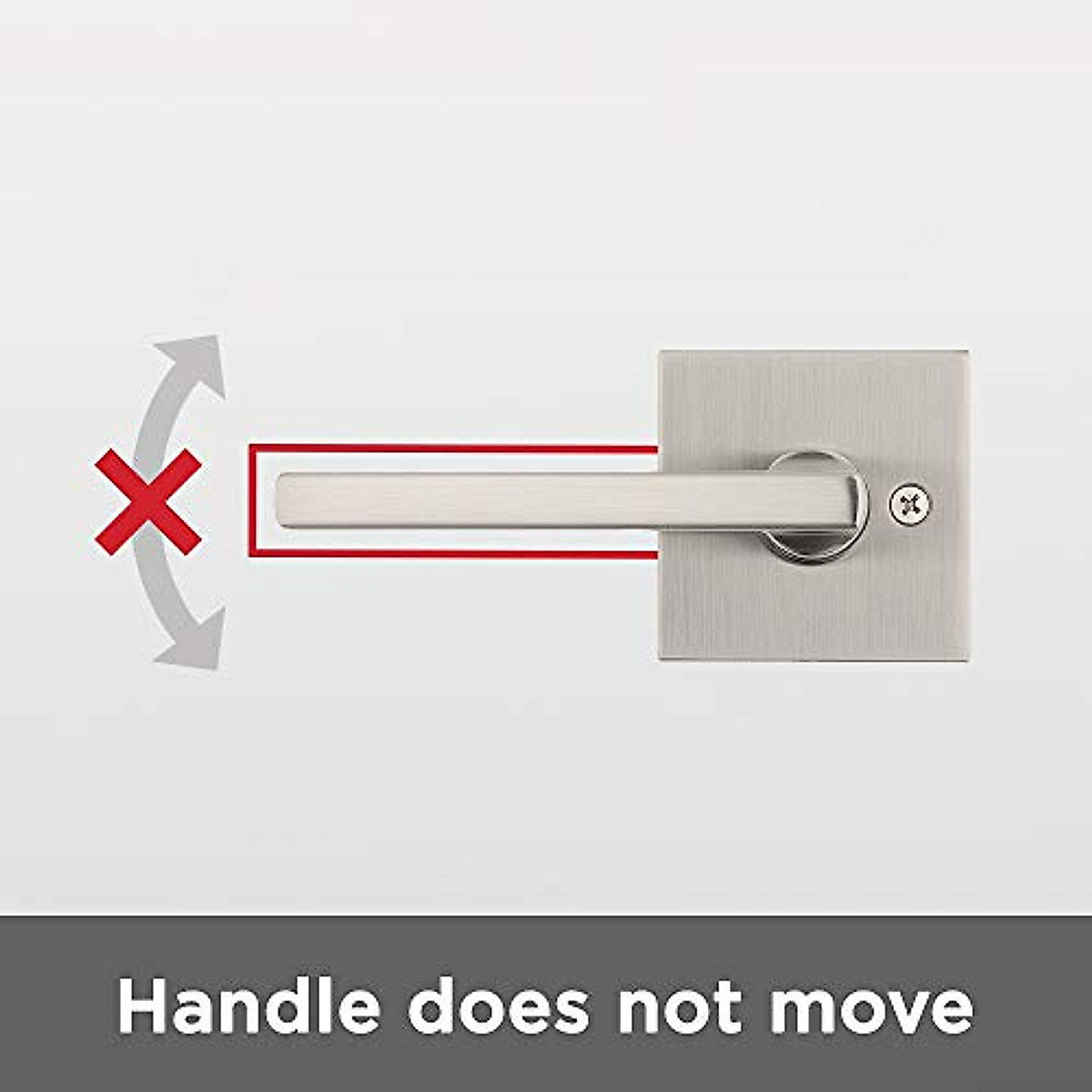 Kwikset 91570-002 Halifax Slim Square Half-Dummy Lever in Polished Chrome