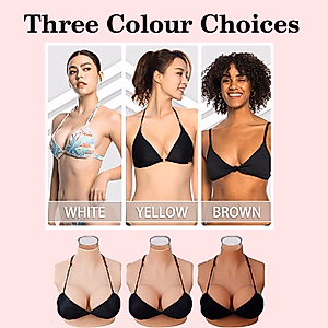 Zilasegy Silicone Breast plates False Breasts Fake Boobs Tits D CUP For Transgender Drag Queen Crossdressing Cosplay