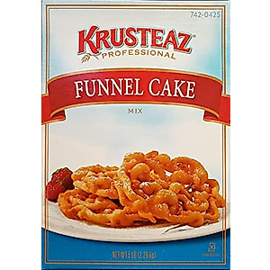Krusteaz Professional Funnel Cake Mix, 5 lb Box with Krusteaz Professional Dessert Server