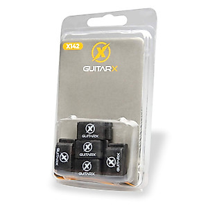 GUITARX X142 - Headstock Rubber Guitar Pick Holder (5-Pack) Pickholder For Guitar, Bass, Ukulele, Banjo And Mandolin - Placed Between 3rd and 4th Strings on Head Stock