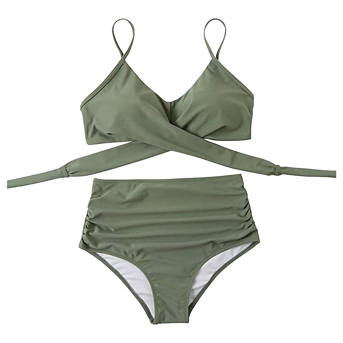 Ollysqiar Women Soild Bathing Print Swimwear Up Sexy High,Womens,Dollar Tree Items,Return pallets for Sale Liquidation Clothes,Daily Deals of The Day Prime