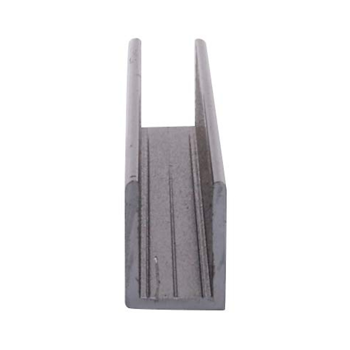 Brixwell SDCD38BL-CCP36 Black 3/8" Fixed Panel Shower Door Deep U-Channel - 36"