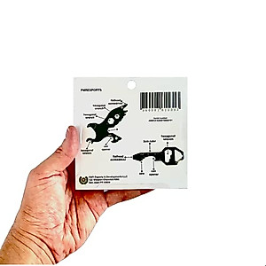 PMR-EXPORTS | Multitool Keychain (Eagle & Key) Two Pack Multitools Eagle Key Good for Adults Teens Men or Woman Multi-tool mechanic Unexpected defense against raiders stealers, Charcoal Gray, 5x5x.25