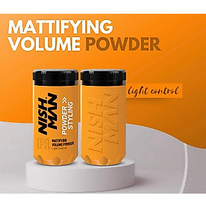 nishman Hair Styling Series (P1 Hair Styling Powder Wax, 20gr)