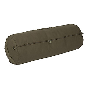 Stansport Zippered Canvas Deluxe Duffel Bag - O.D. Green (1230) 36" H x 21" W