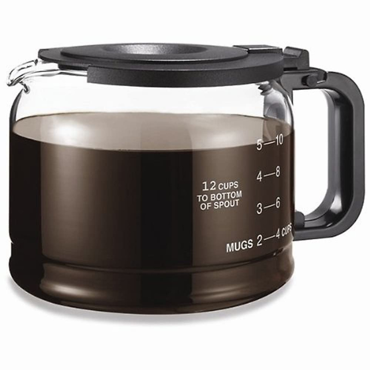 CAFÉ BREW COLLECTION 1-GL220-BL GL220 Replacement Carafe, 4, Black