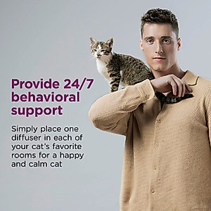 Comfort Zone Cat Calming Diffuser: 1 Pheromone Diffuser & 1 Refill (30 Days)