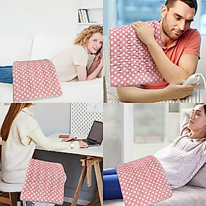 HELLOMOTO Heating Pad for Back, Neck & Shoulder Pain Relief with 12 Heat Settings and 8 Timer Settings, 12"x24" Extra Large Heat Pad, Machine Washable - Pink