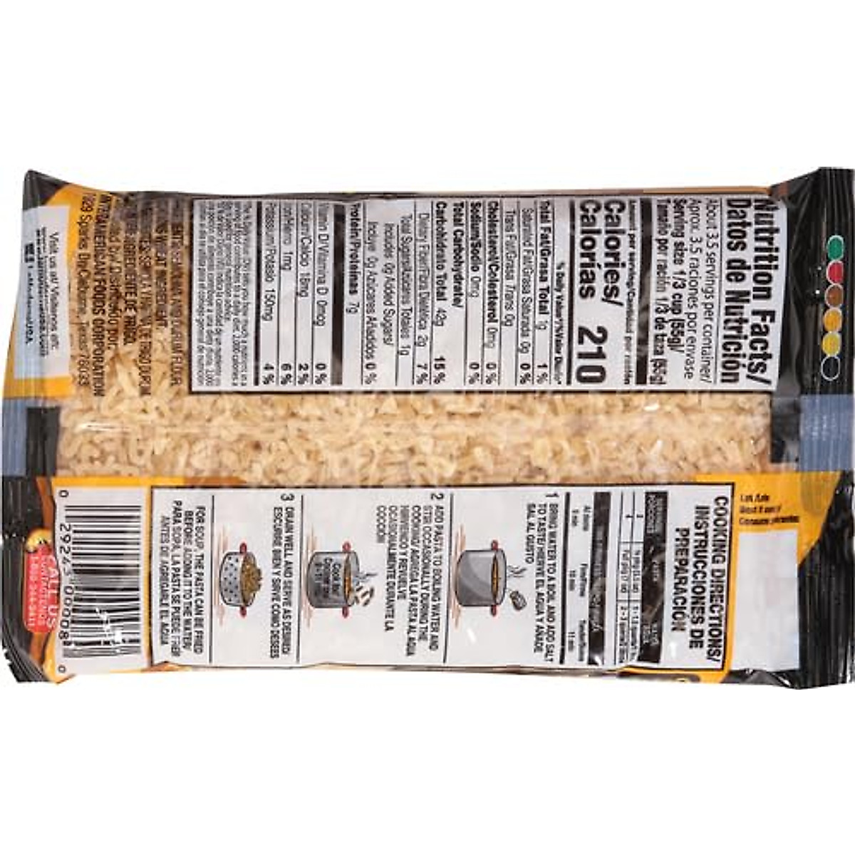 La Moderna Alphabet Pasta, Noodles, Durum Wheat, Protein, Fiber, Vitamins, 7 Oz