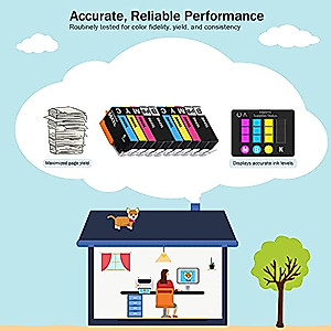 Cartlee Set of 10 Remanufactured 564XL High Yield Ink Cartridges for HP Photosmart 5510 5520 6510 6520 6525 7510 7520 7525 B8550 C6380 D7560 Premium C309A C410 Officejet 4620 Deskjet 3520