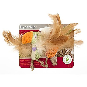 Petlinks (2 Count) HappyNip Love Birds Cat Toys, Contains Silvervine & Catnip - Multi Color, 2 Count