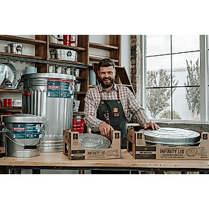 Behrens Galvanized Steel Trash Can 20 gallon