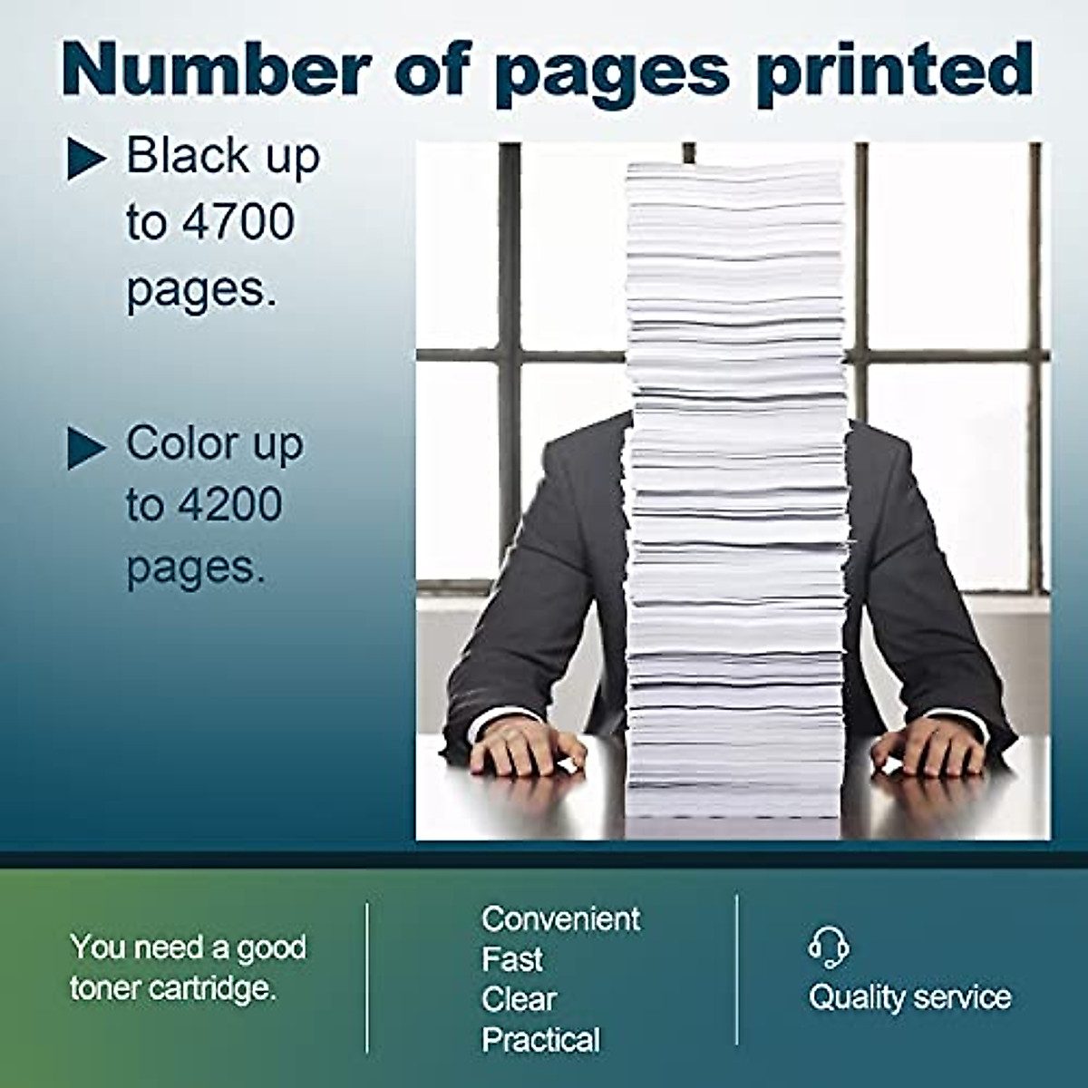 Indi 4 Pack TN-433BK TN-433C TN-433M TN-433Y Compatible TN433 TN-433 High Yield Toner Cartridge Replacement for Brother HL-L8360CDW DCP-L8410CDW MFC-L8900CDW L8610CDW L9570CDW Printer(1BK+1C+1M+1Y).