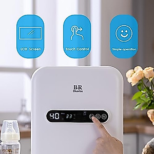 BRBLUERISE Bottle Sterilizer and Dryer 17L 4 in 1 UV Sterilizer and Dryer with Touch Screen Control Auto-Off Safety Sterilizer for Baby stuffs, Baby Bottles & Breast Pump Accessories