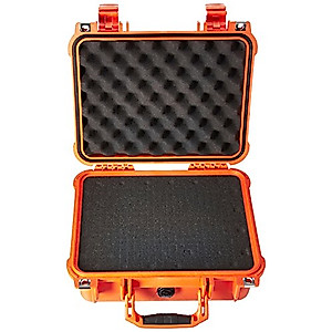 Pelican 1400 Camera Case With Foam (Orange)