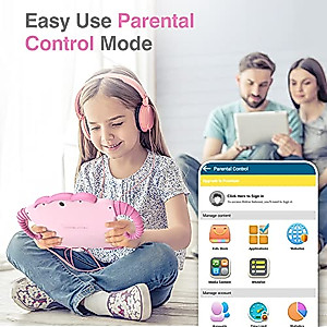 Tablet for Kids 7 Kids Tablet for Toddlers Tablet, 64GB Children Tablet, Kids Edition Tablet for Toddler Learning Tablet for Boys Girls with WIFI, Dual Camera, Touch Screen, Parental Control, Netflix