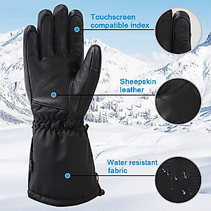 Venustas Heated Gloves for Men and Women, Rechargeable Heated Gloves and Winter Gloves ski Gloves Heat up to 7 Hours