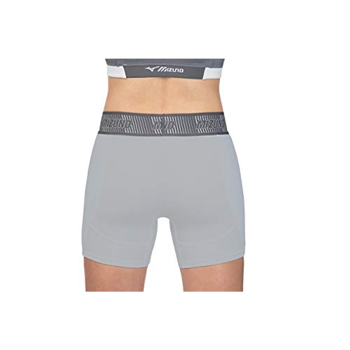 Mizuno Women's Aero Vent Padded Sliding Short, Grey, Small