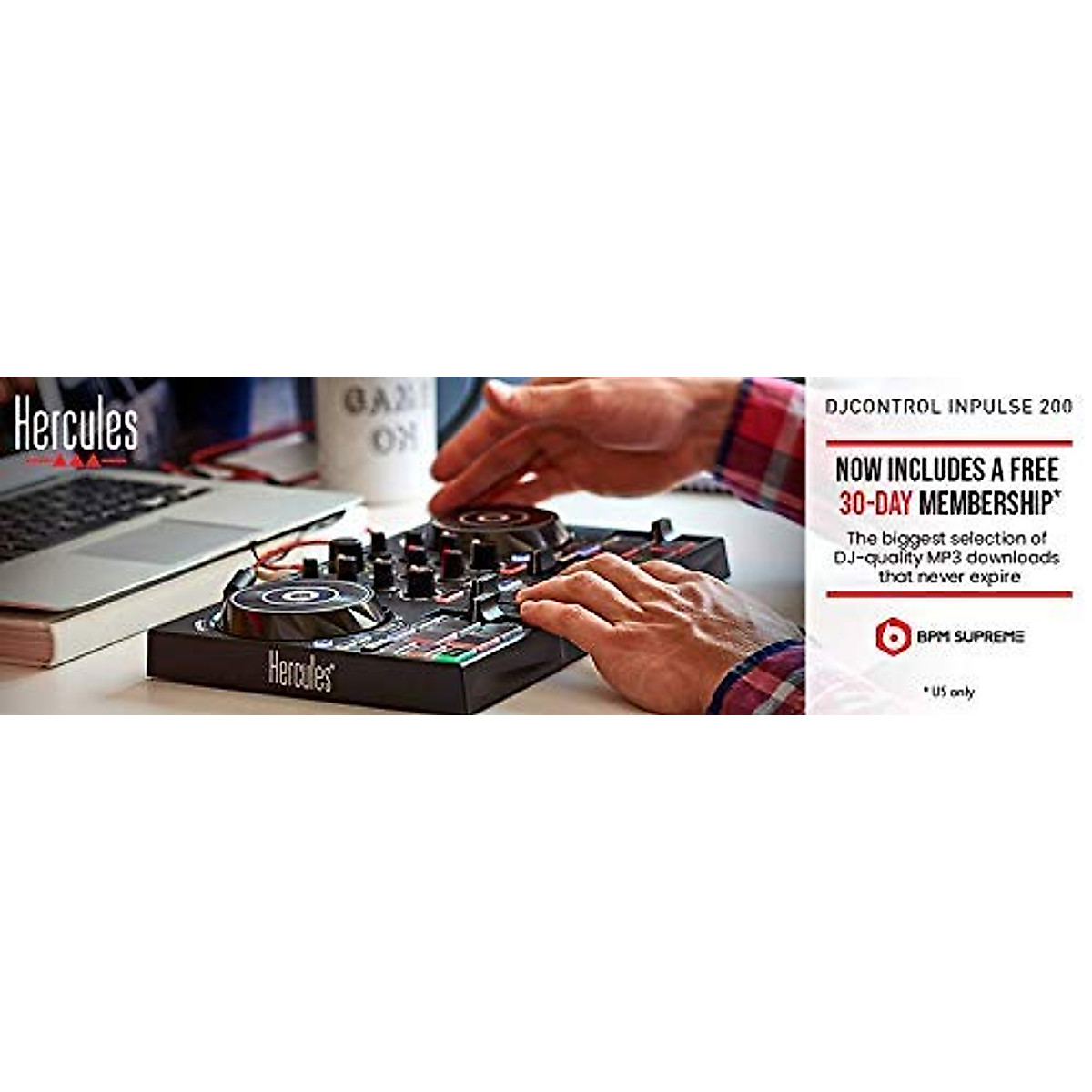 Hercules DJControl Inpulse 200 DJ Controller - (Renewed)