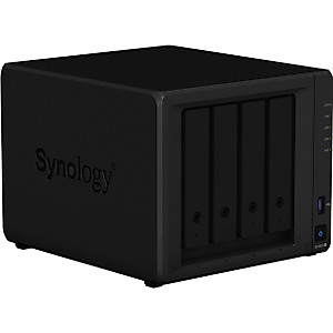 Synology DiskStation DS920+ NAS Server with Celeron 2.0GHz CPU, 8GB Memory, 16TB SSD Storage, 1TB M.2 NVMe SSD, 2 x 1GbE LAN Ports, DSM Operating System