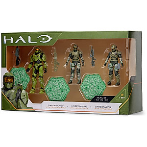 HALO 4" Spartan 3 Figure Pack – Master Chief and 2 UNSC Marines - Amazon Exclusive