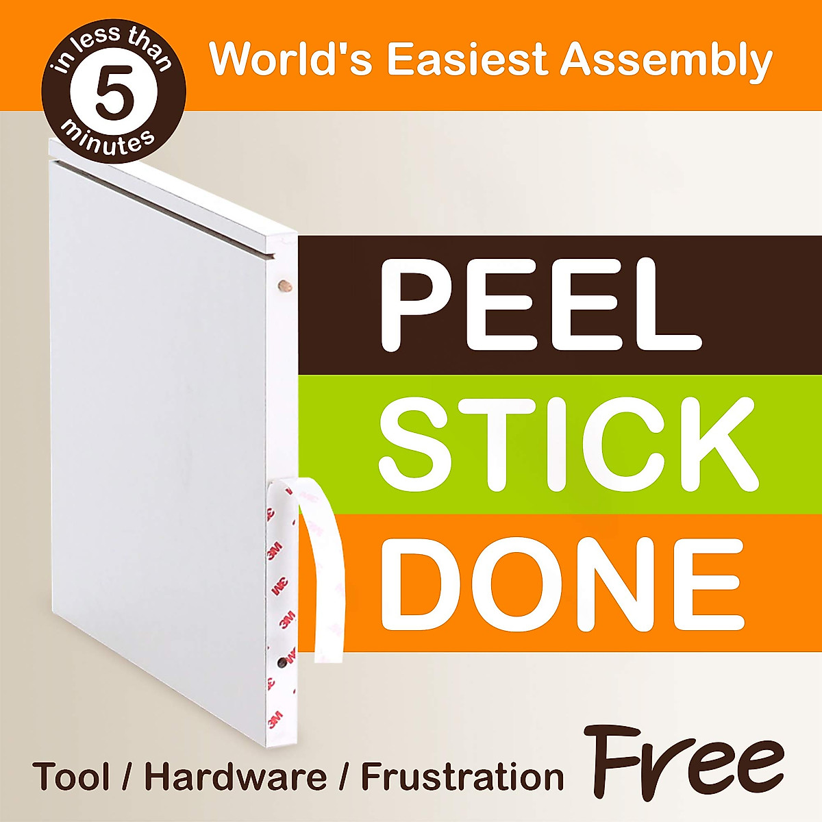 Way Basics Monitor Stand for Office Gaming Desk Laptop PC Riser - 2 Tier (Charcoal Black)