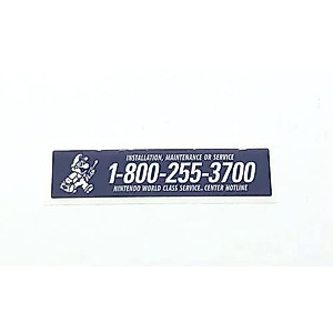 Game Boy Original DMG-01 Service Sticker Label