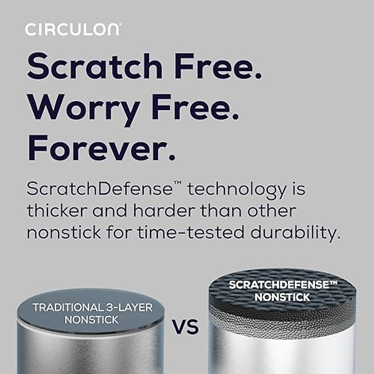 Circulon C1 Series Clad Stainless Steel with ScratchDefense Technology Nonstick Induction Cookware Pots and Pans Set, Metal Utensil Safe, 11 Piece Set - Polished Stainless Steel