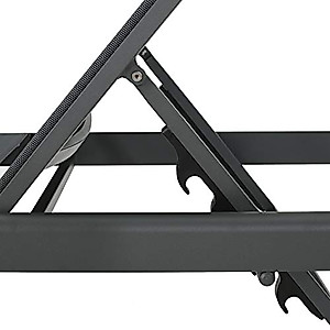 Christopher Knight Home Cape Coral Outdoor Aluminum Chaise Lounge with Mesh Seat, Grey / Dark Grey