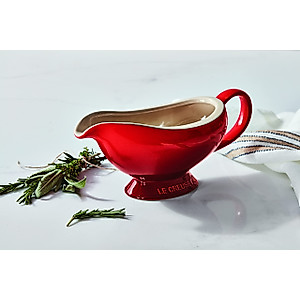 Le Creuset Gravy Boat, 16 oz, Cerise