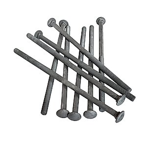 1/2" - 13 x 12 Carriage Bolt | Round Head| Hot Dip Galvanized | 20pcs Box