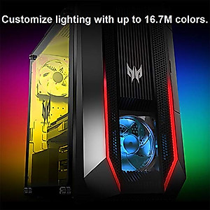 Acer Predator Orion 3000 PO3-630-UR13 Gaming Desktop | 11th Gen Intel Core i7-11700F 8-Core CPU | NVIDIA GeForce RTX 3070 | 16GB DDR4 | 1TB NVMe SSD | 1TB HDD | Intel Wi-Fi 6 | RGB Keyboard & Mouse
