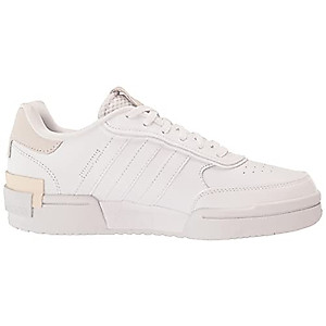adidas Women's Postmove Basketball Shoe, White/White/Chalk White, 8