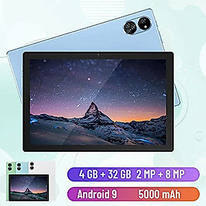 Tablet Android 9.0 Operating System - 10.1-inch HD Display Octa Core Processor 4GB RAM and 32GB ROM TF Expansion Support Built-in WiFi Bluetooth GPS Tablet