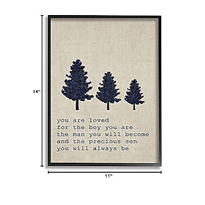 Stupell Home Décor You are Loved Son Trees Framed Giclee Texturized Art, 11 x 1.5 x 14, Proudly Made in USA