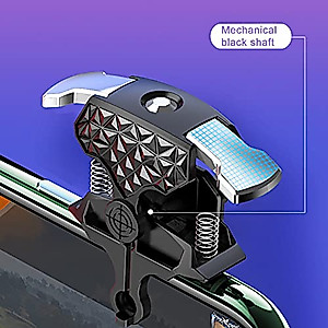 Mobile L1 R1 Gaming Controller for FPS Games, Phone Gaming Controller Trigger Joystick Buttons Full Screen Phones Compatible