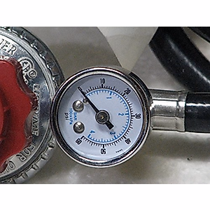GOEDE G-2 Stainless Steel Forge/Foundry Burner and 0-30 PSI Regulator with Gauge.