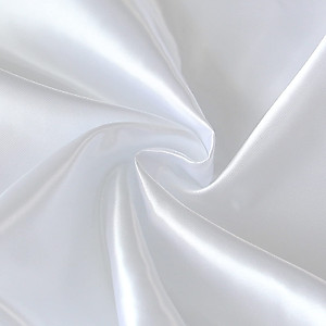 Satin Pack and Play Sheet Fitted, Soft & Silky Portable Playard/Mini Crib Sheets Mattress Cover for Boys and Girls, Compatible with Graco Pack n Play for Baby Hair and Skin, White