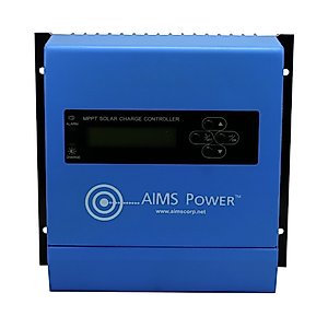 Aims Power SCC60AMPPT 60 Amp MPPT Solar Charge Controller, 12, 24, 36 and 48 Volt Solar Systems; 4 Stage Charging; Battery Type Selector; Stackable; Over Temp Protection (Renewed)