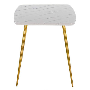 GAJUST Elegant White Marble Dining Table - Timeless Beauty