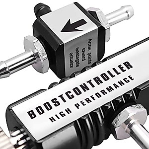 BELOMI Turbo Engine Controller Kit, Universal 1-30 PSI Manual Turbo Boost Controller, Aluminum Adjustable Boost Bleed Valve, Vehicle Interior Modification Accessories for Most Car (Black)