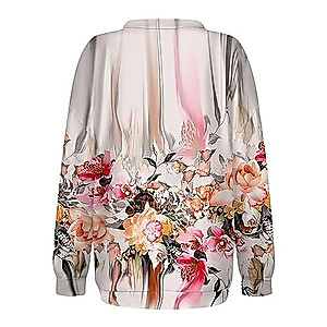 Womens Long Sleeve Shirts Crewneck Botton Down Pullover Color Block Fall Blouse Womens Graphic Sweatshirts Womens Tops Dressy Casual Fall Tops for Women 2023 Trendy Business Casual Tops for Women