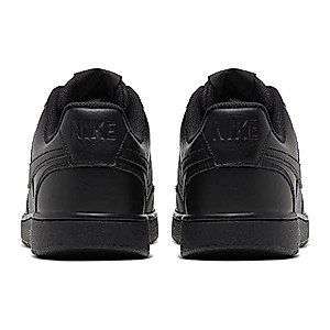 Nike Men's Court Vision Low Sneaker, Black/Black-Black, 9.5 Regular US