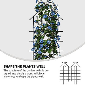 GANAZONO 2pcs Bracket Outdoor Lattice Trellis trellises for Climbing Plants Climbing Frame Vine Trellis Outdoor Accessories Raspberry Trellis Flower Stand Scaffolding Pergola