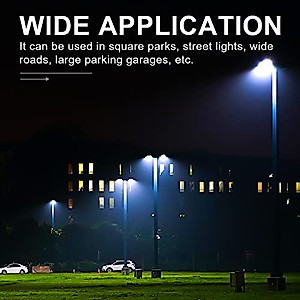 150W LED Parking Lot Light 21000 LM, 5000K 1-10V Dimmable LED Shoebox Pole Area Light (600W MH Equiv), Direct Arm Mount IP65 Waterproof 100-277V AC, UL&DLC, White (Direct Arm Mount, 150Watts)
