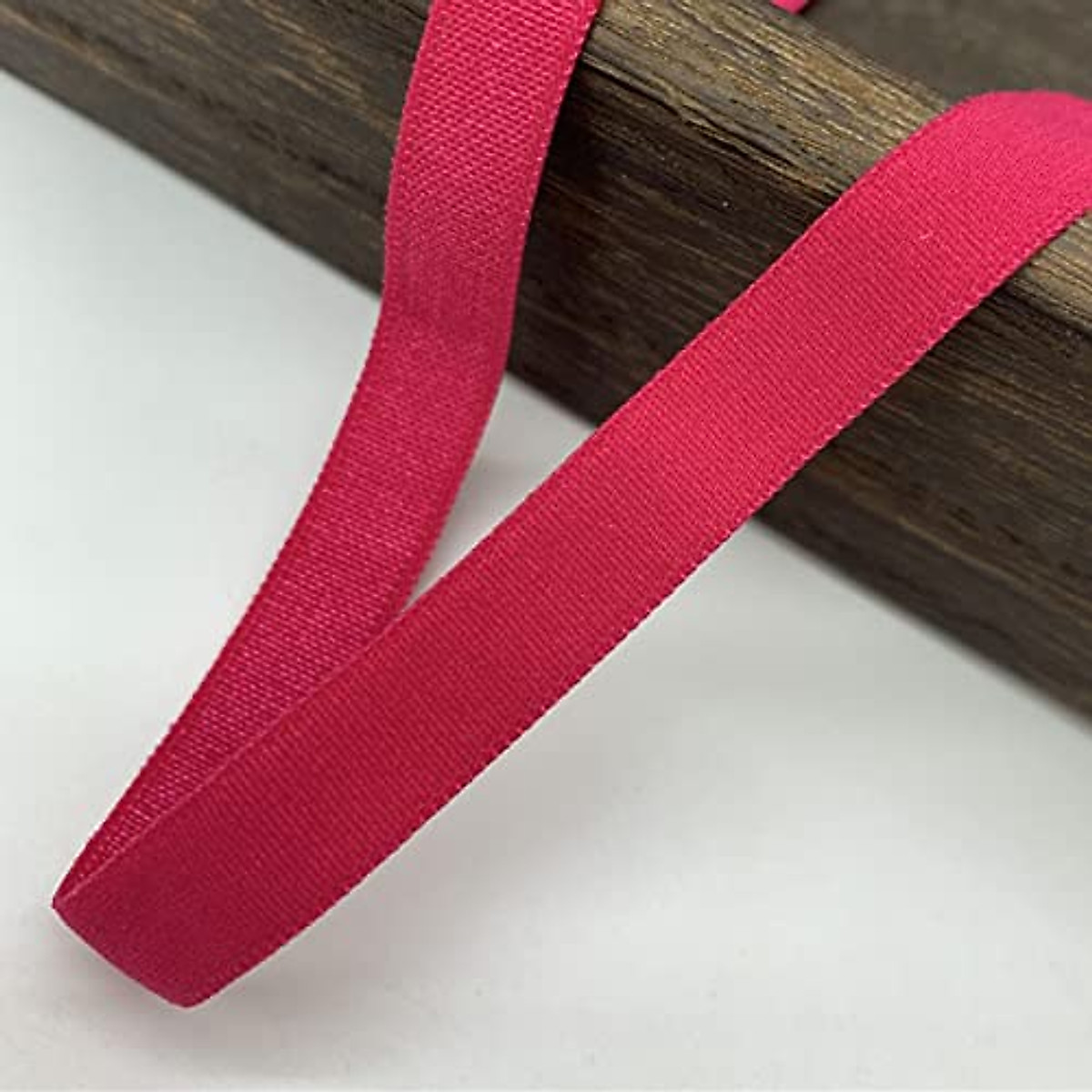 0.4/0.6/0.8/1 Inch Lace Ribbon for Crafts Lace Trim for Sewing Pink Elastic Ribbon Fold Over Spandex Elastic Band for Sewing Lace Trim Waist Band Garment Accessory
