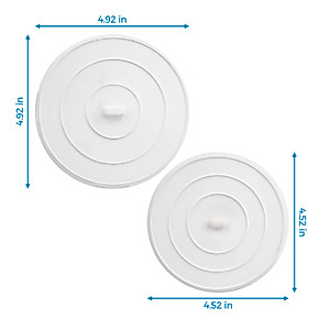 Sink Stopper (2 Pack) Rubber Bathtub Drain Stopper & Kitchen Sink Plug The Best Universal Sink Stopper and Travel Plug by Muzitao